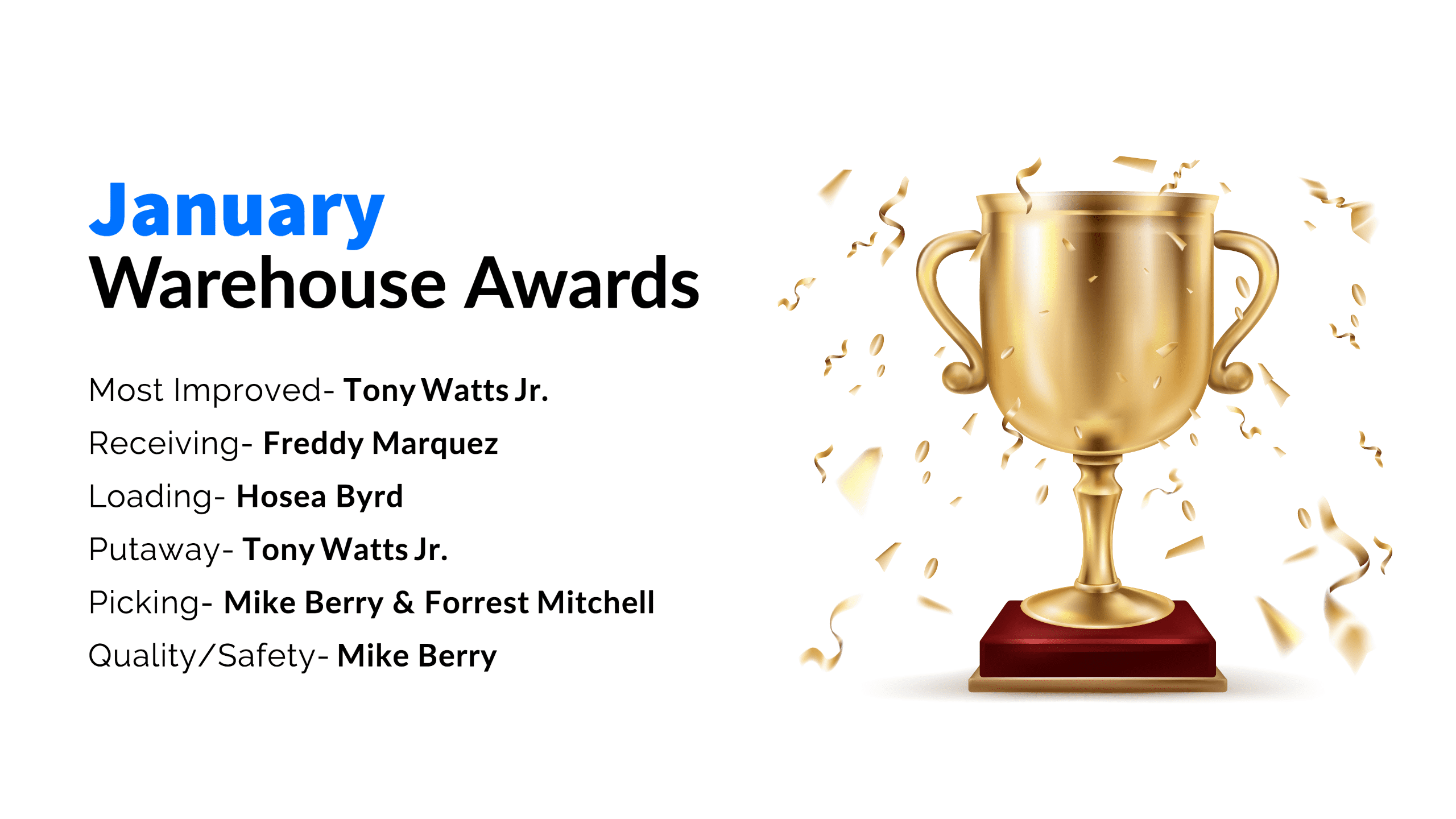 January Warehouse Awards | Bellevue, NE